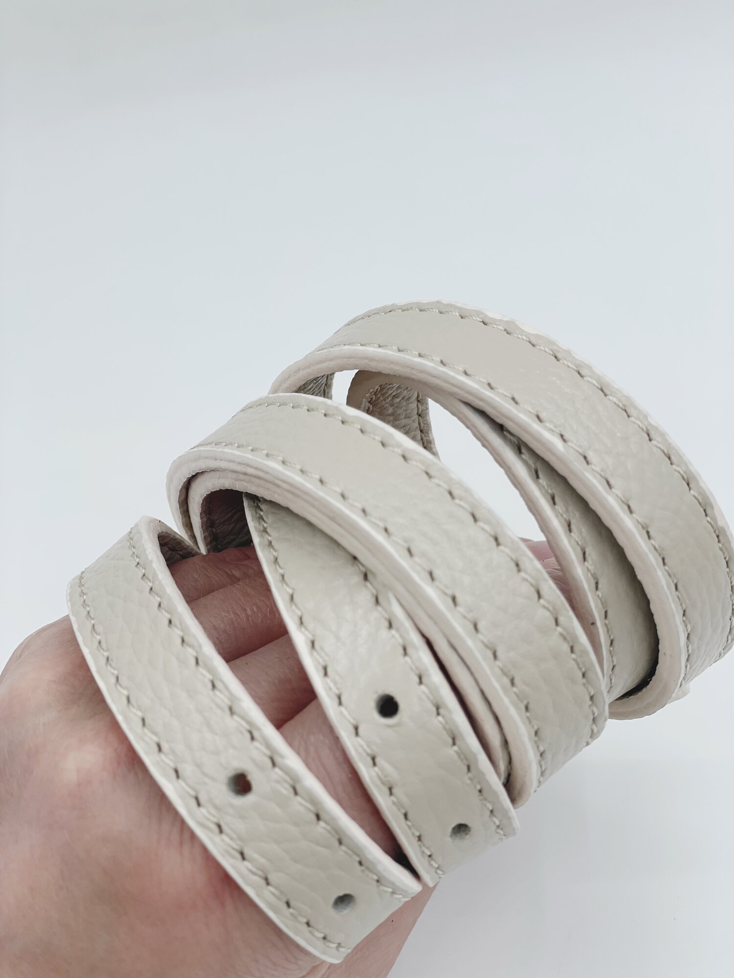 Ручки UrbanCat Moscow, для сумок, бежевые, натуральная кожа, 70см