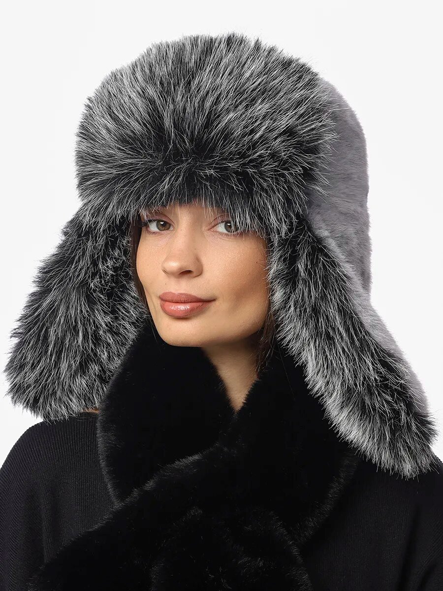 Шапка-ушанка осень-зима 2025/26 для женщин