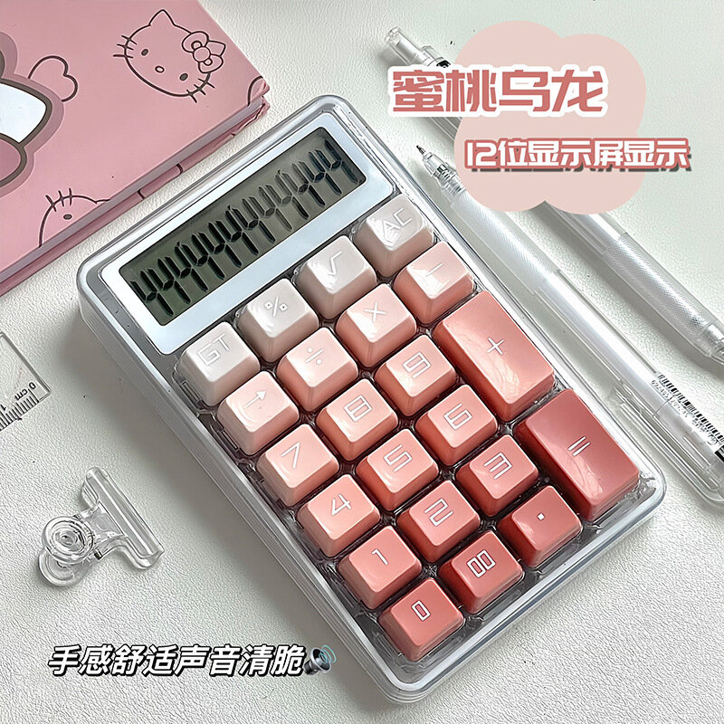 Клавиатура Калькулятор Милые Высококачественные Кнопки Большой Экран Компьютер для Студентов Офиса Бухгалтерии Финансов Портативный