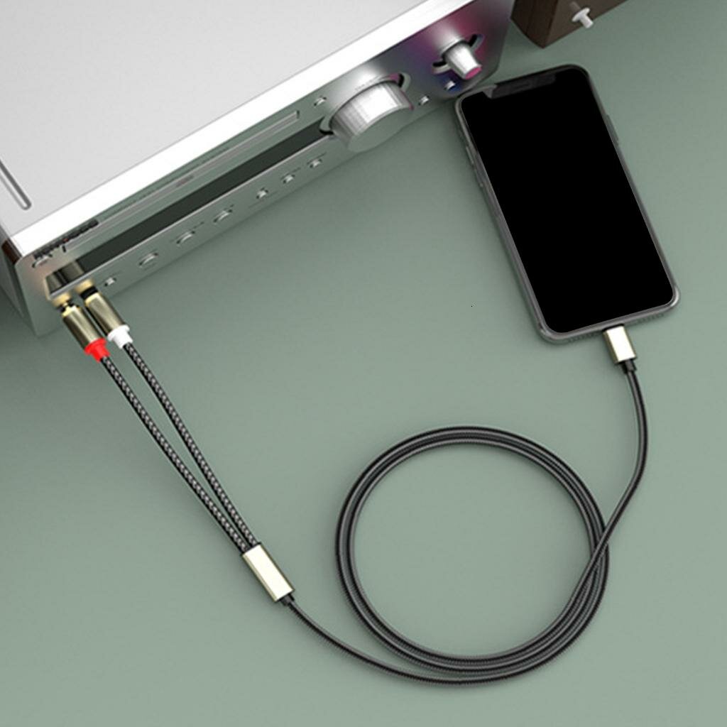 Кабель USB-C — 2 RCA, 2m — фото 1