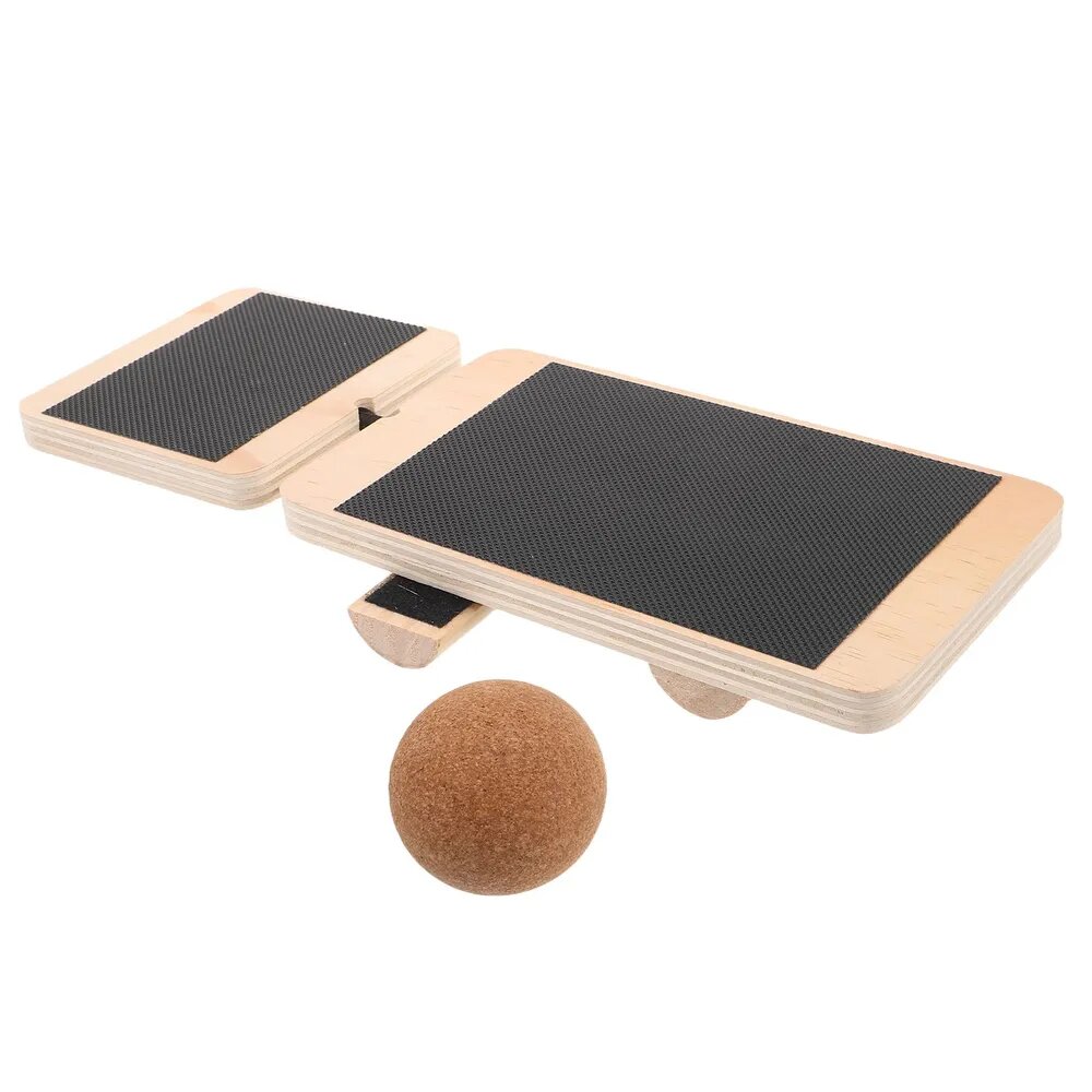 Балансир спортивный5.97 см,*5.97,3 деревянные планки 1 мяч 1 балансировочная доска,