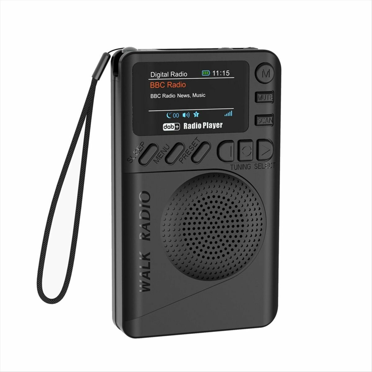 Мини-цифровое радио DAB FM с разъемом для наушников, портативное радио