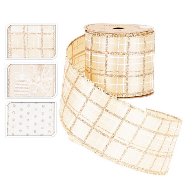 Декоративная лента в горошек Motif Mignon 270*6 см золотистая, Koopman, 747000020-1