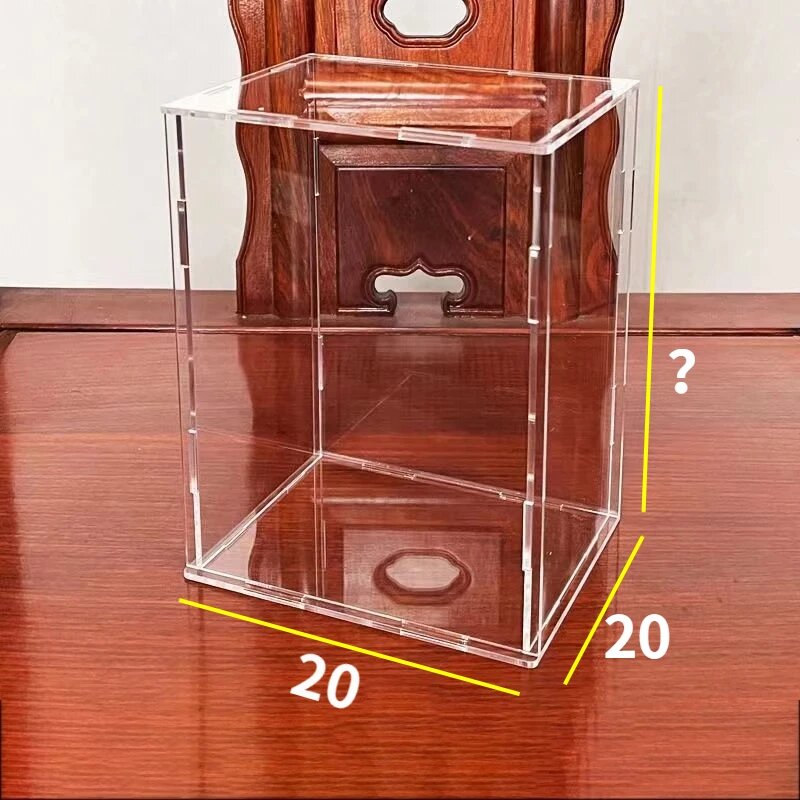 Прозрачный акриловый органайзер для коллекций height 30cm, 20x20cm