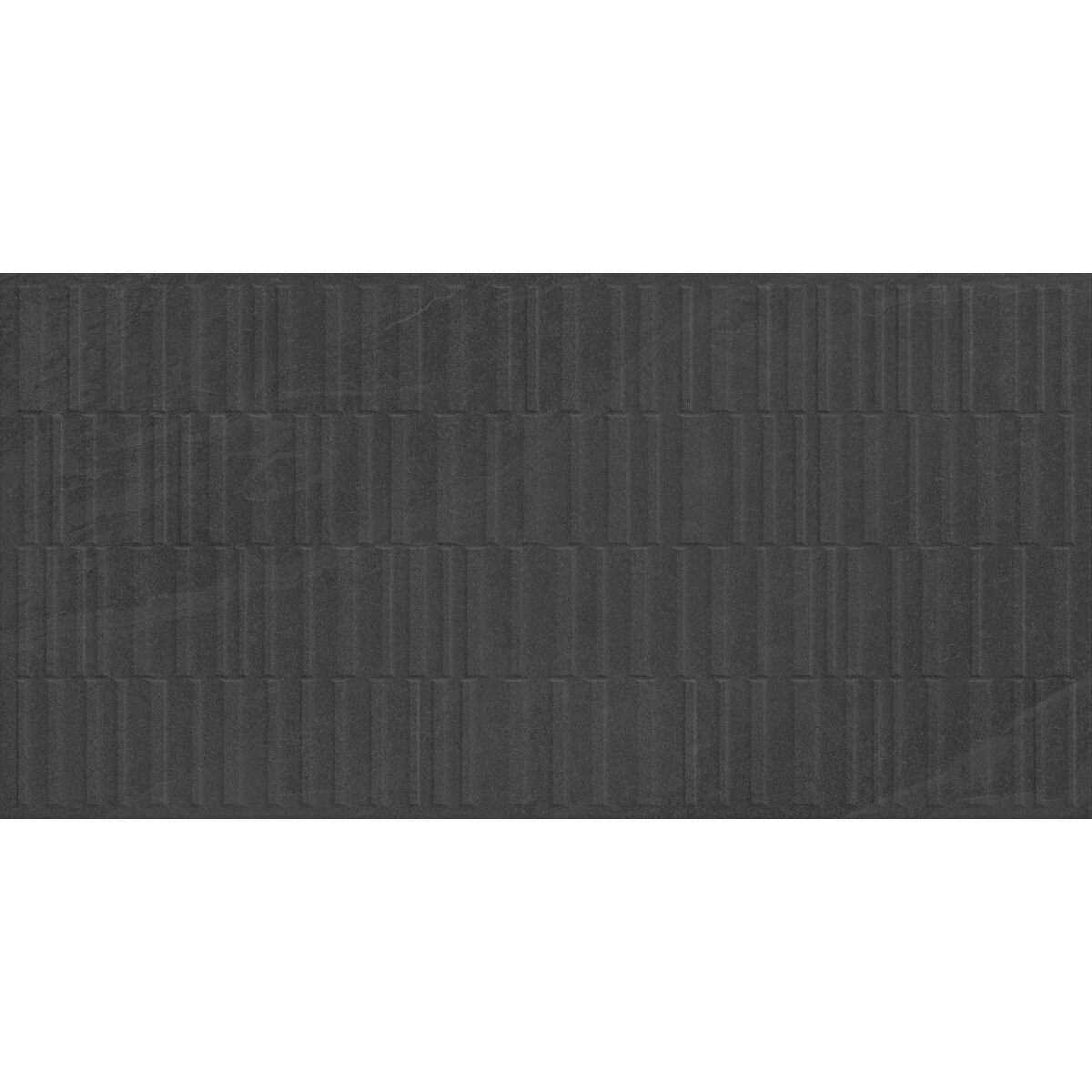 Керамогранит Laparet (Лапарет) Бэдрок Шэдоу Про Деко Арт графитовый 60х120 см матовый структурный R10/A Бархат КР