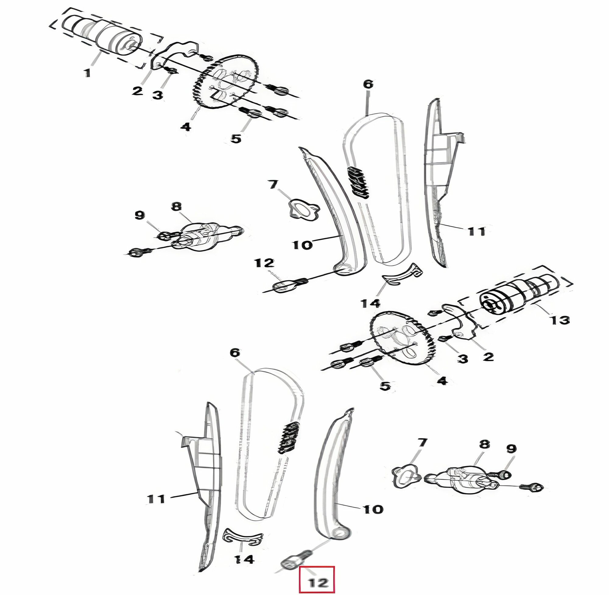 P010000145010000 Болт натяжителя М6х12 Hisun TACTIC/STRIKE HS1000ATV/UTV