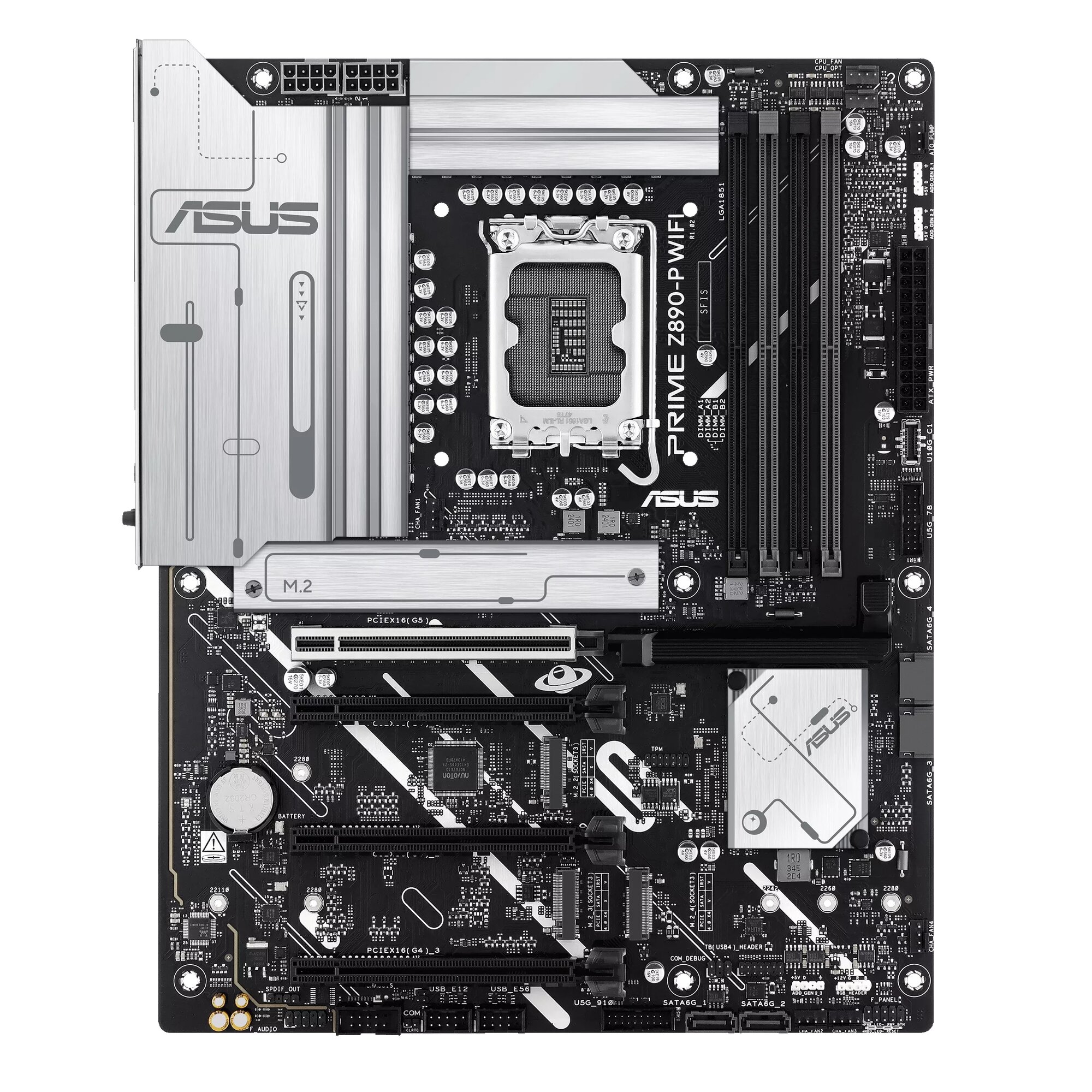 Материнская плата ASUS PRIME Z890-P, DDR5, Wi-FI, PCIe 5, ATX