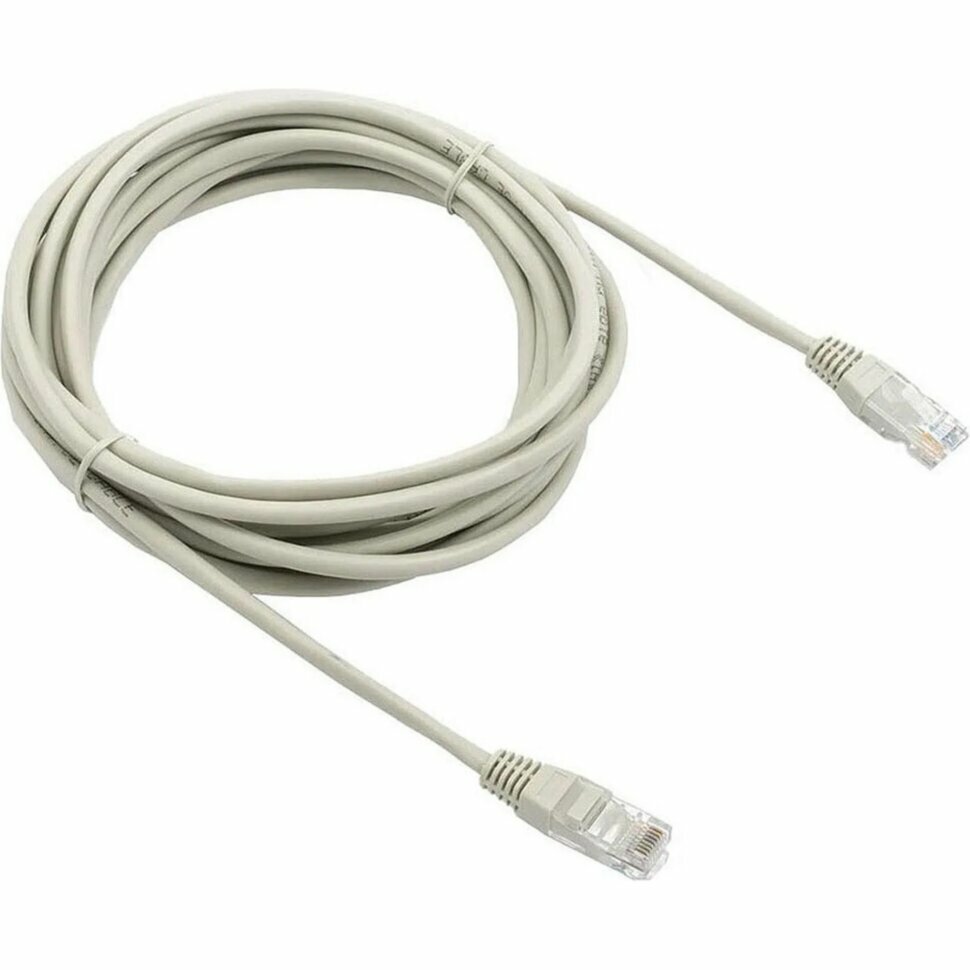 Патч-корд A1, A1-LCU5E-5M, 5 м, U/UTP, 5e, CCA, серый, 2109096