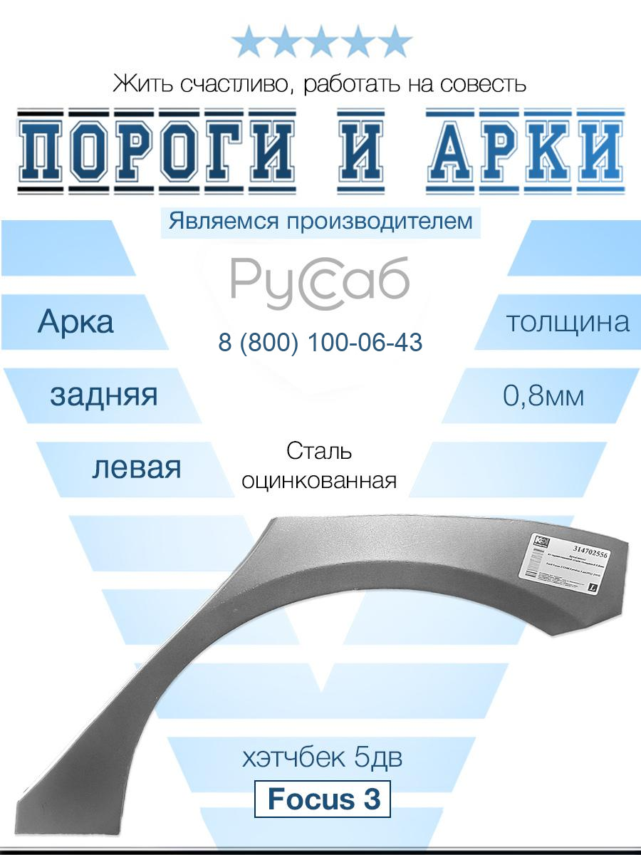Арка левая для Ford Focus 3 хэтчбек