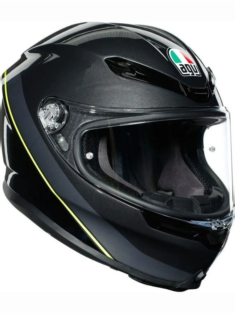 Шлем AGV K-6 MULTI Minimal Gunmetal/Black/Yellow-Fluo S