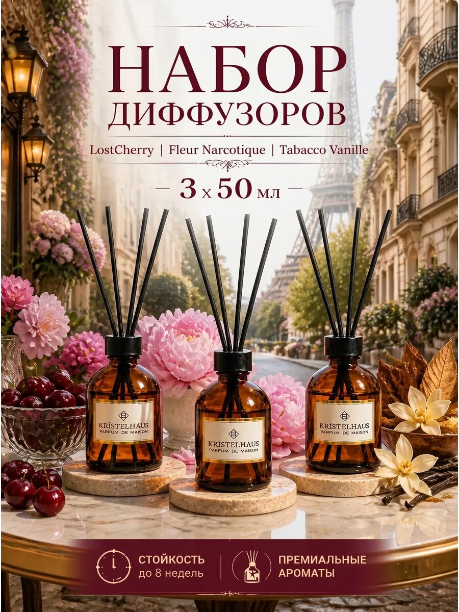 Диффузор для дома набор с палочками ароматизатор