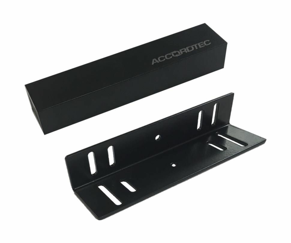 Замок электромагнитный AccordTec ML-200K Premium Black с уголком