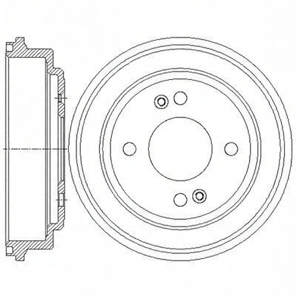 Барабан тормозной HYUNDAI GETZ 02- без ABS SD1078 Sangsin brake арт. SD1078