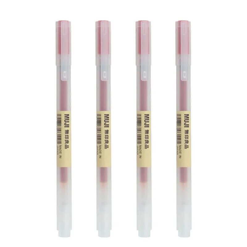 MUJI гелевая ручка 0.38mm 4 red, Розовый