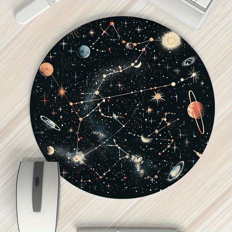 Круглый коврик для мыши Mairuige 220X220X2MM Золотой