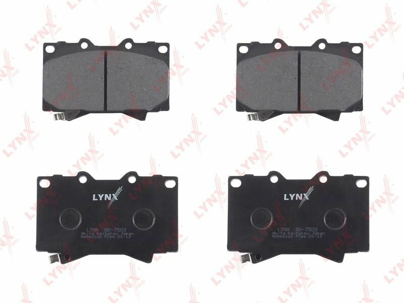 LYNXauto Колодки тормозные дисковые передние для TOYOTA Land Cruiser100 4.2/4.7