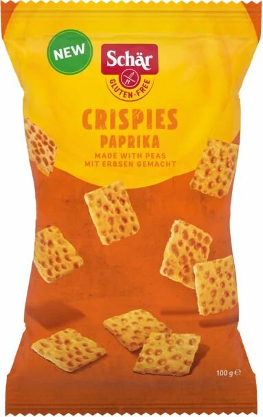 Безглютеновые чипсы Schar из гороха и перца 7 шт x 100г