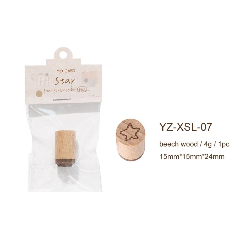 Деревянные штампы JIANWU "Маленький лес" YZ-XSL-01 YZ-XSL-07