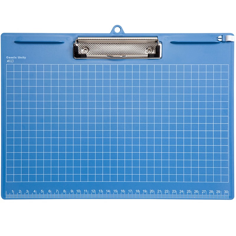 Comix A4 Plastic File Folder, Flat Folder, Horizontal, Blue, Office Stationery A725 — фото 1