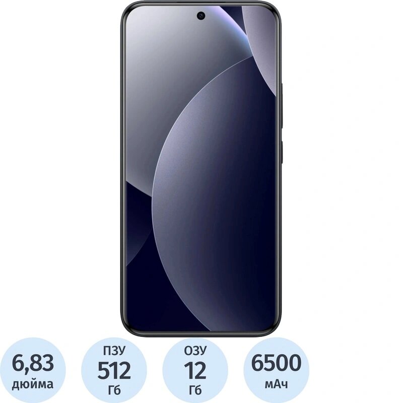 Смартфон Xiaomi REDMI Note 15 Pro+ 5G 12+512 ГБ чёрный (MZB0LVXRU)