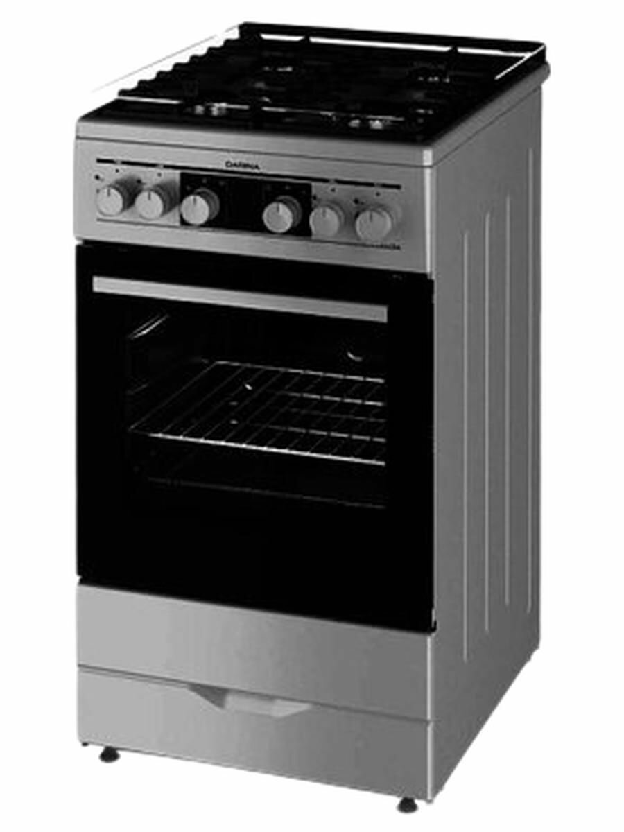 Плита DARINA ULTRA1 GM241 110 Xat, серебристая