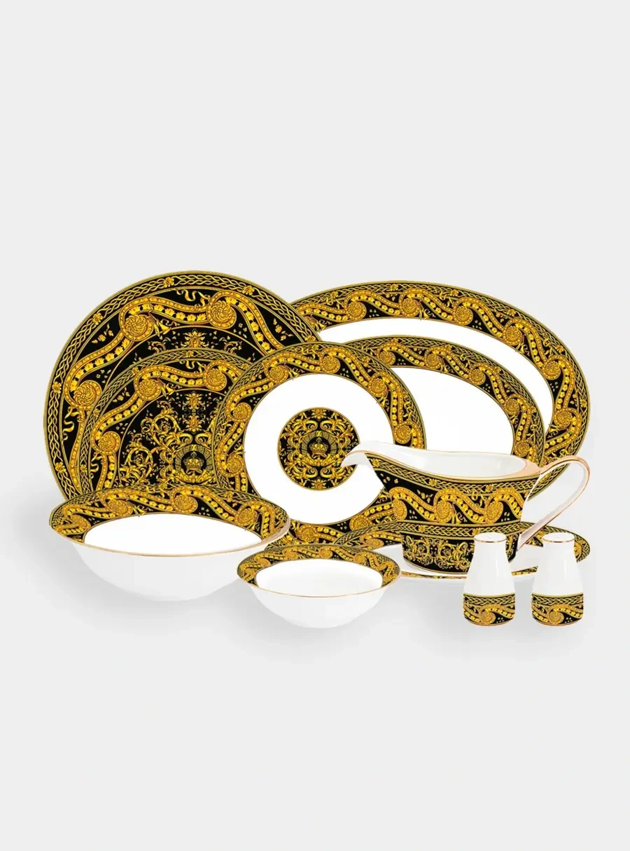 Обеденный сервиз Royal Crown Триумф RC9-27DS-870, фарфор Fine Bone China, 4 персоны, 20 предметов