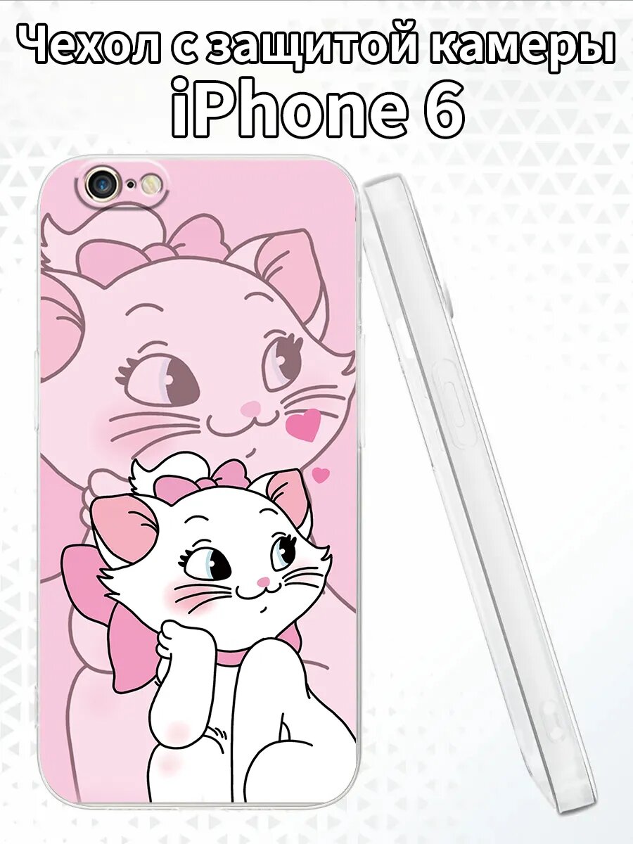 Чехол на iPhone6 с принтом кошечки Мари