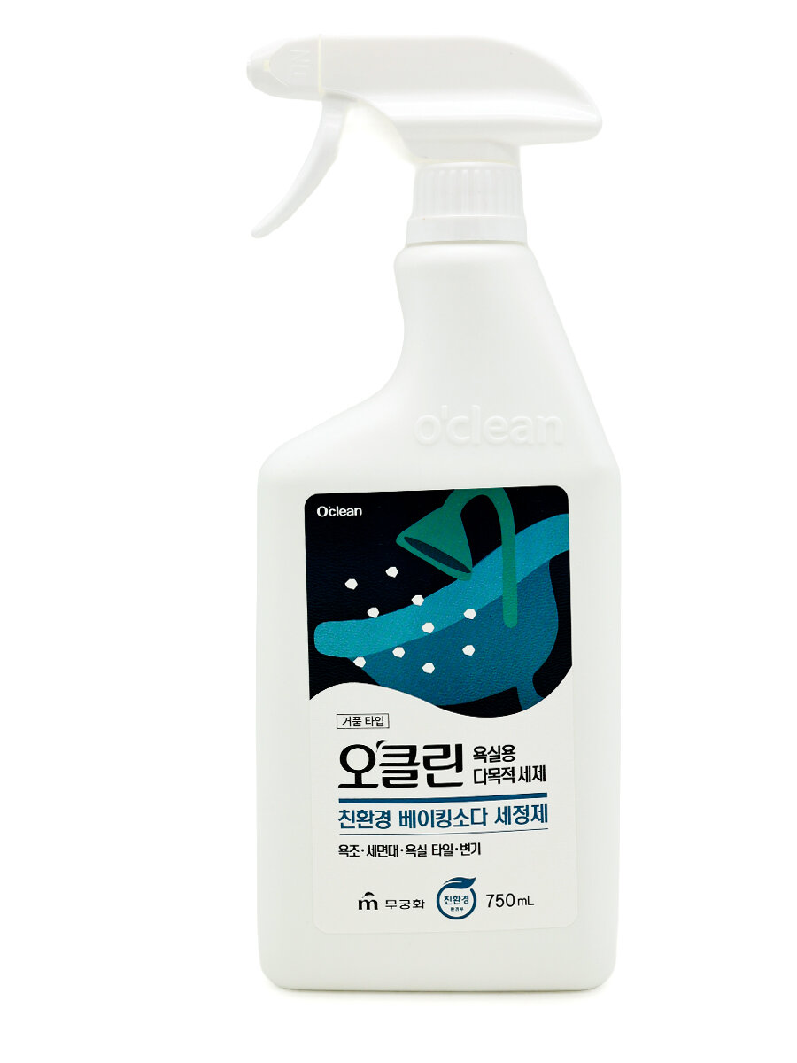 Mukunghwa Экологичный многоцелевой спрей для ванны с содой O'clean Bathroom Cleaner Baking Soda, 750 мл