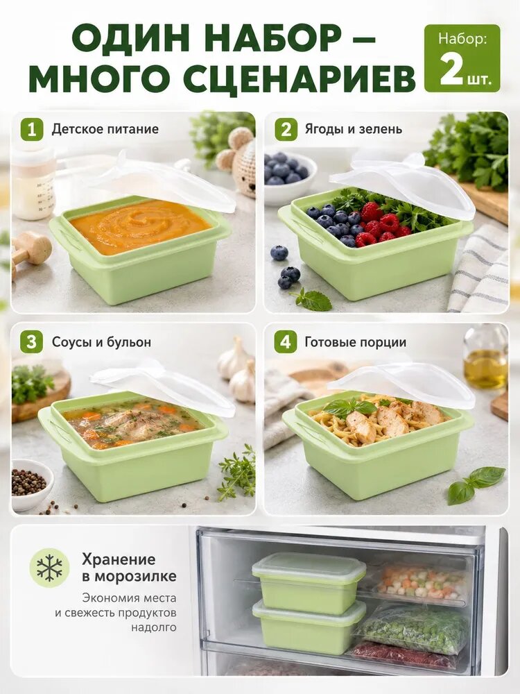 Форма для льда, 2 шт — фото 1
