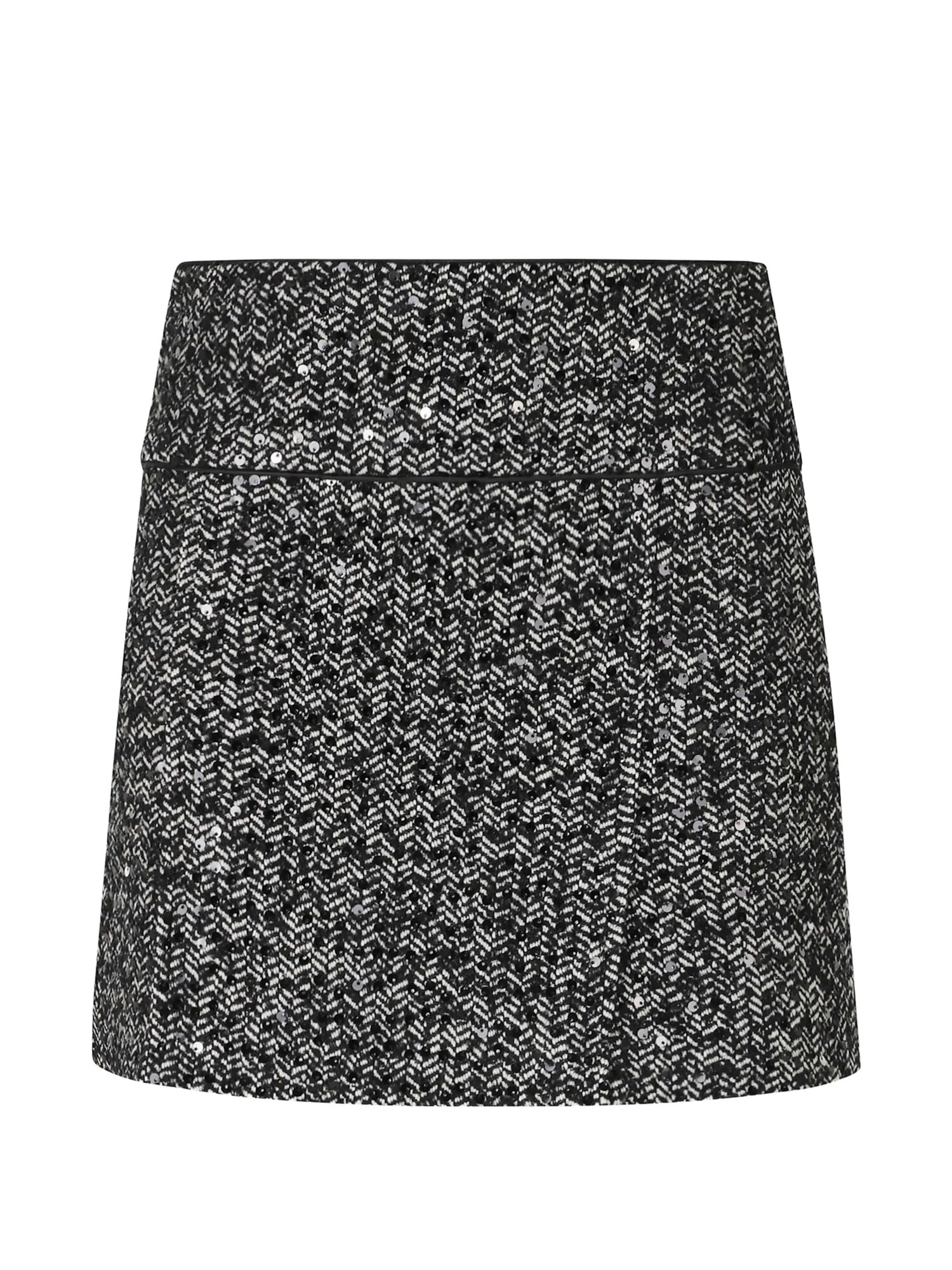 Юбка Sequin-embellished herringbone mini skirt