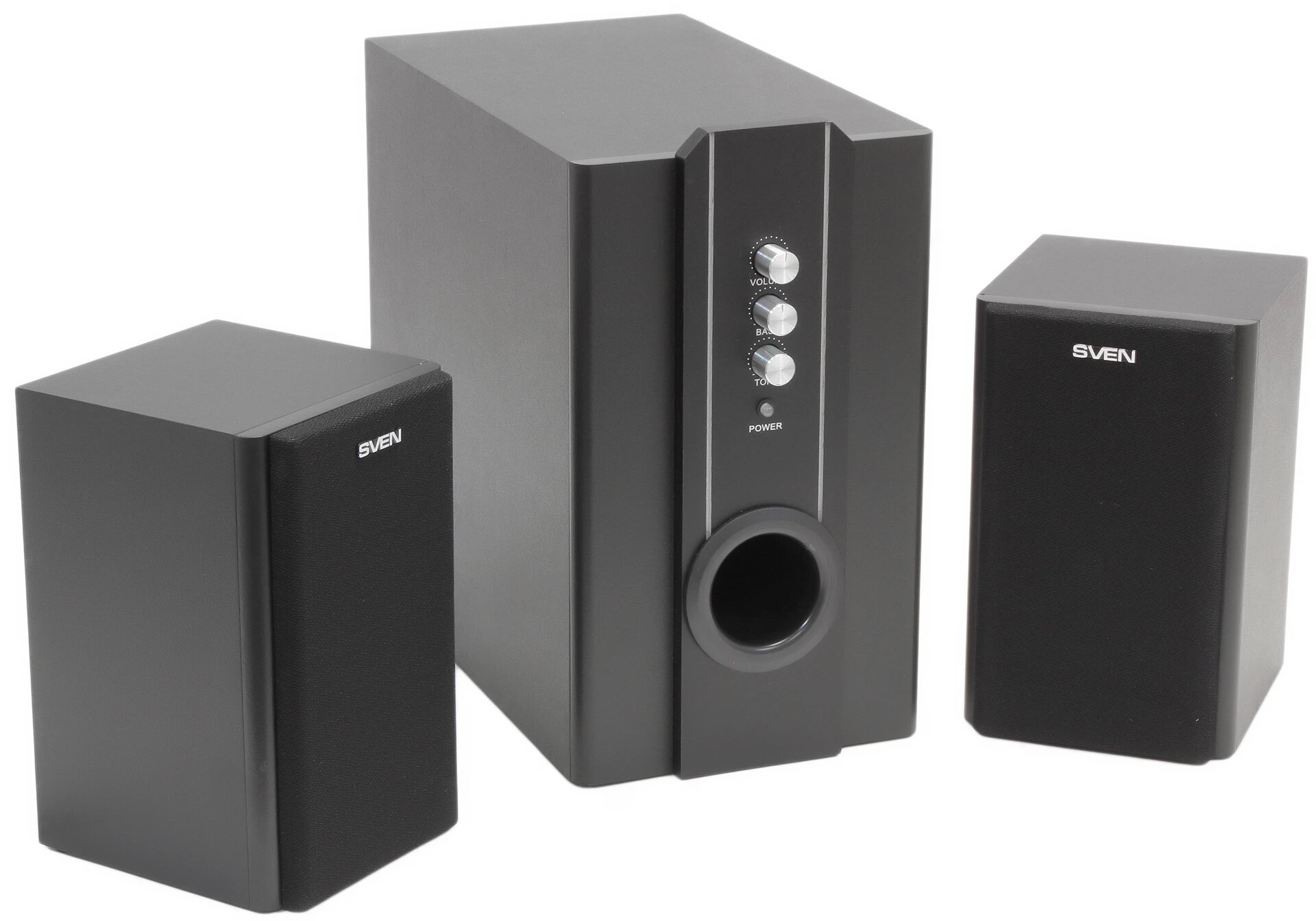 Акустика 2.1 SVEN SPS-820, фронтальные, полочные колонки, чёрный