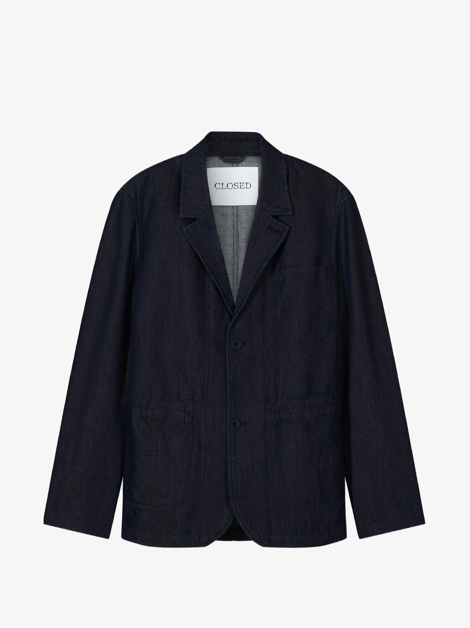 Куртка Notch-lapel patch-pocket denim jacket