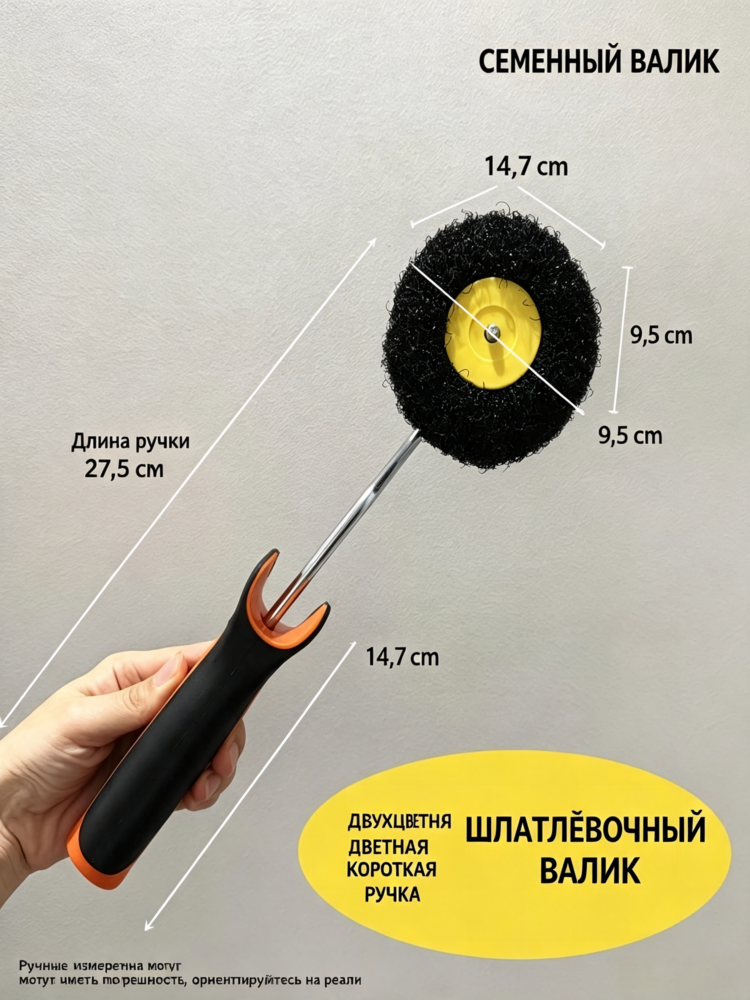 Угловой валик для нанесения шпатлёвки-Предназначен для шпаклевания стен при ремонте дома и благоустройстве сада