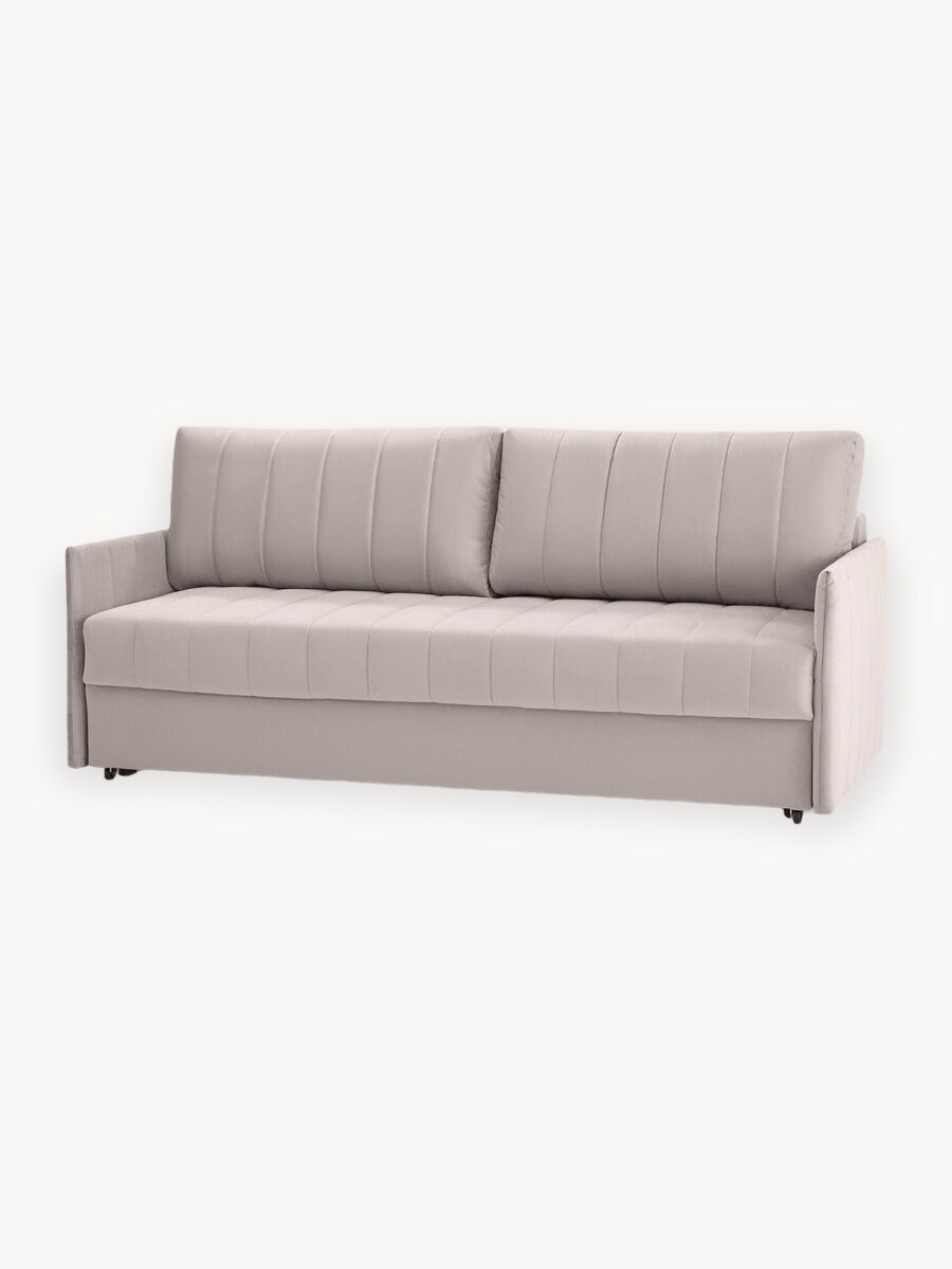 Диван-кровать прямой Hoff Пекин, 200х92х105 см, обивка велюр, цвет бежевый