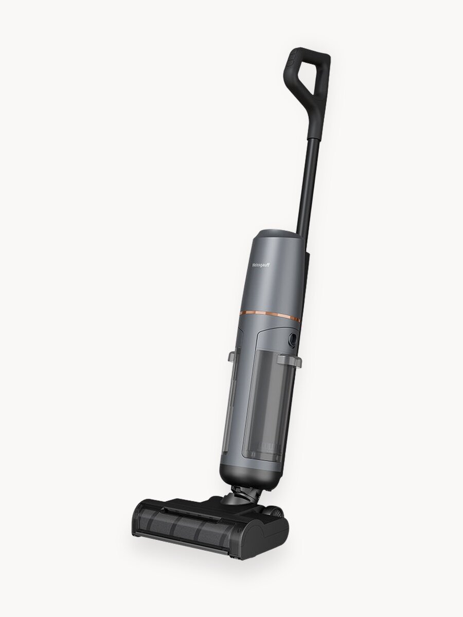 Вертикальный беспроводной пылесос сухой и влажной уборки (2 в 1) Weissgauff V13 BLDC 200 Graphite AquaPro, Самоочистка