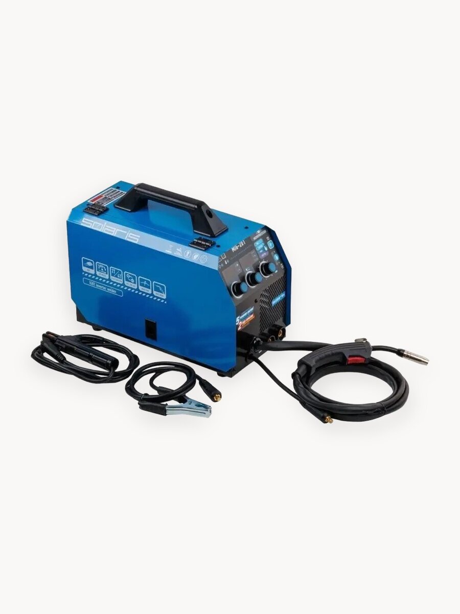 Сварочный аппарат SOLARIS MIG-201 (230В; MIG/SPOT/FLUX/MMA/TIG)