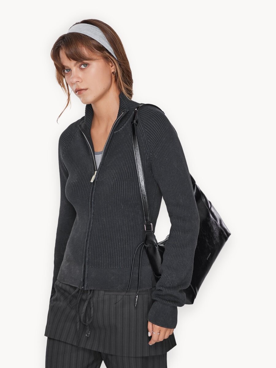 Кардиган из варёного хлопка