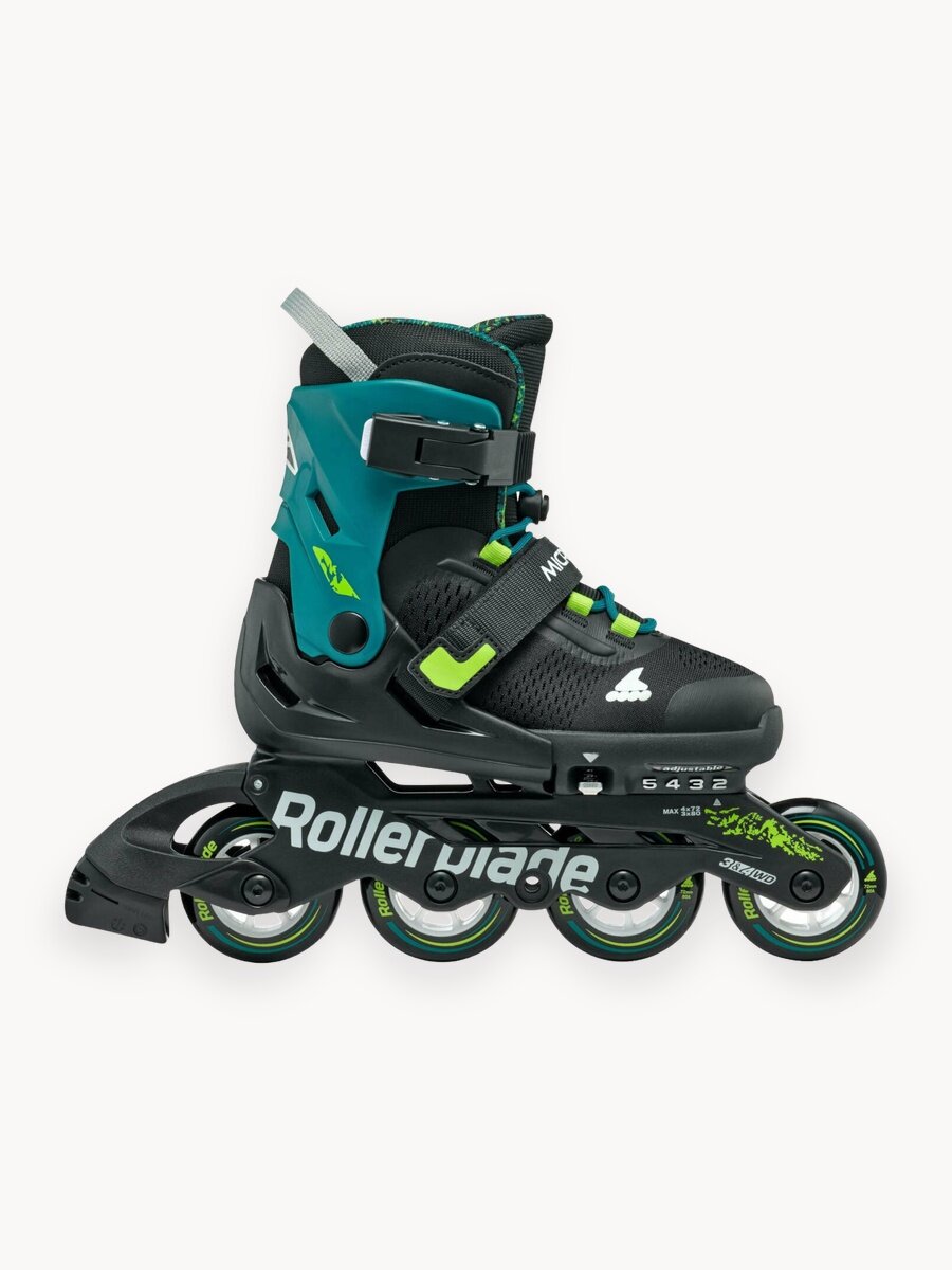 Роликовые коньки Rollerblade Microblade XT Black/Petrol Green (EUR:33-36,5)