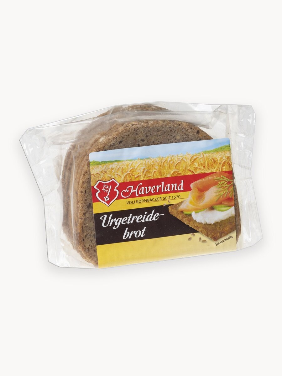 Цельнозерновой хлеб Haverland из спельты и полбы, Германия, 350г