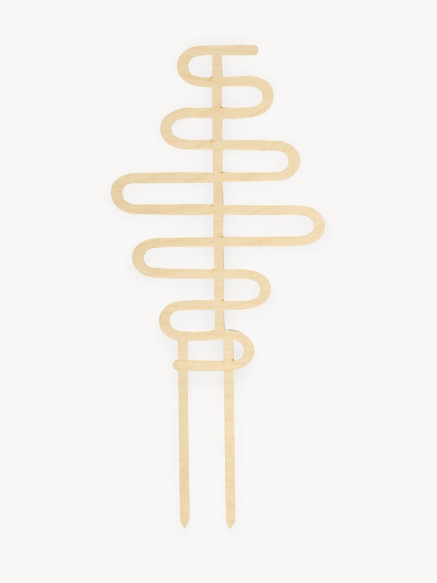 Шпалера, 39×17 см, дерево, «Змейка», Greengo