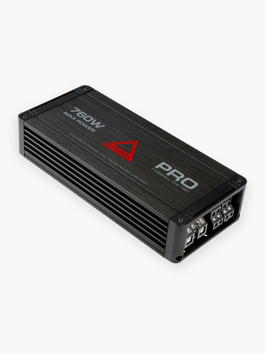 Усилитель 4 канальный Aura FIREBALL-D4.190-PRO / Усилитель для динамиков