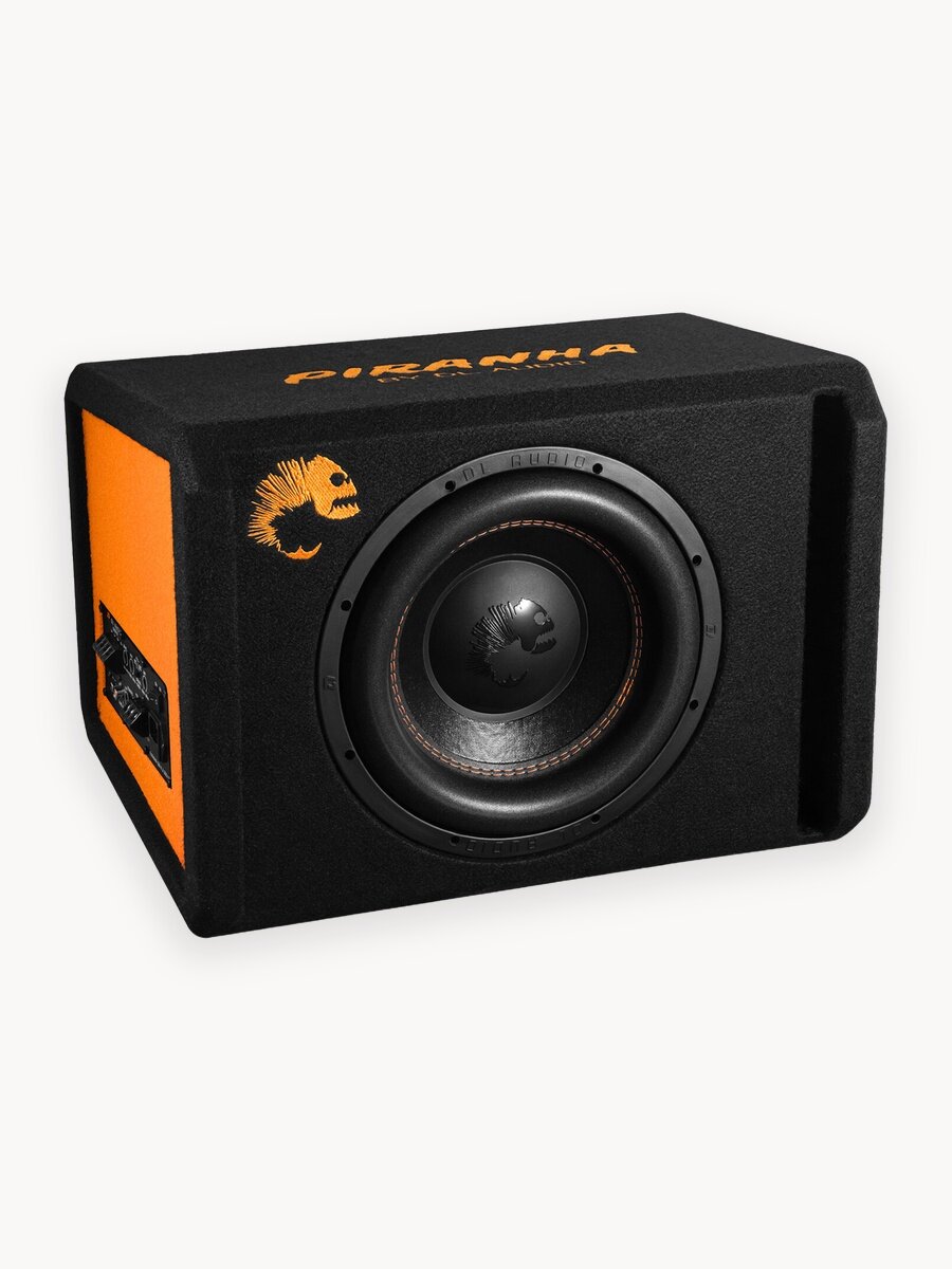 Сабвуфер активный для дома и авто DL Audio Piranha 12A Black V.2 12V/220V