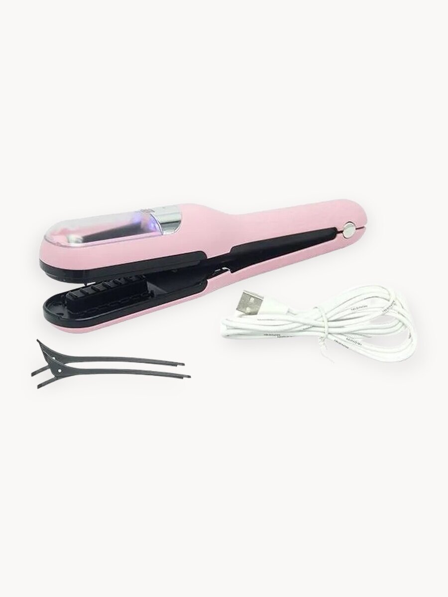 Беспроводной триммер для секущихся кончиков, розовый
