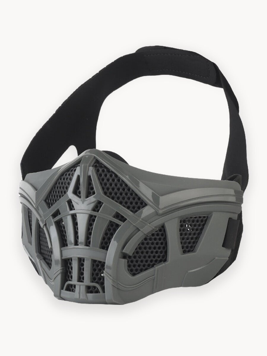 Защитная маска для страйкбола с металлической сеткой, серая