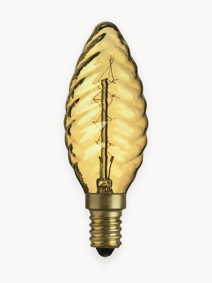 Лампа накаливания декоративная винтажная Navigator 71 954, 40 Вт, Е14, витая свеча, 1 шт.