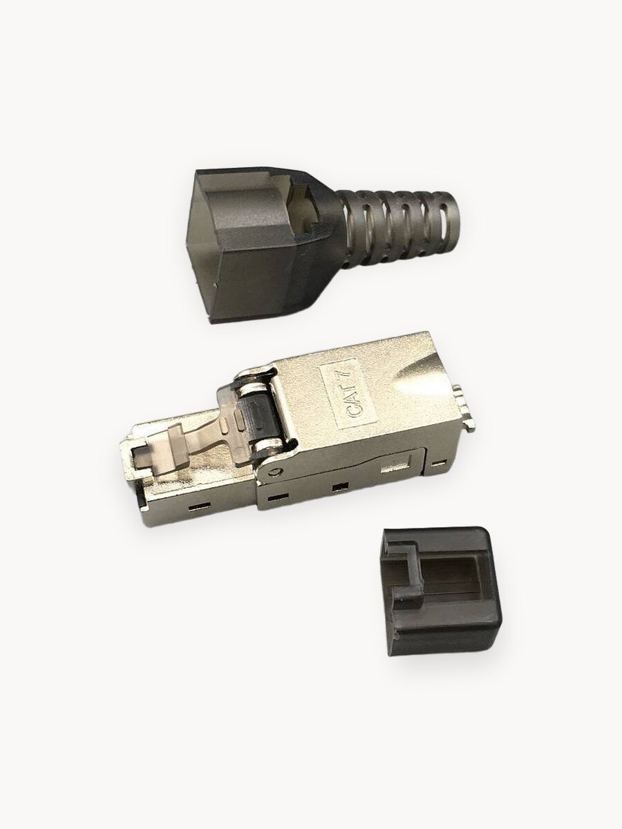 Коннектор RJ-45 категория cat7 (8P8C) с самозажимным механизмом для ручной работы с витой парой UTP (1 шт.)