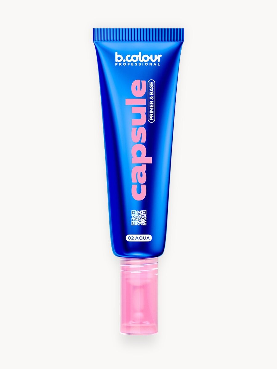 B.COLOUR PROFESSIONAL База под макияж. Основа под макияж. Праймер для лица 3в1, CAPSULE, 02 Aqua