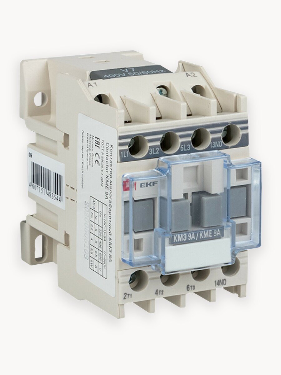 Контактор 9А EKF PROxima, КМЭ Uкат, 24В, 1NO, малогабаритный