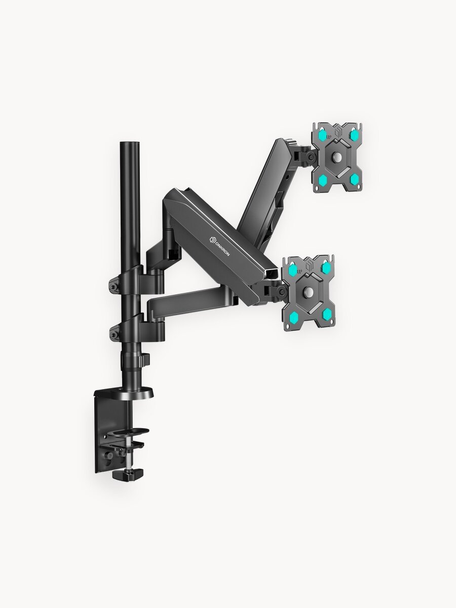 Кронштейн для двух мониторов 13"-32" ONKRON G140 настольный, черный
