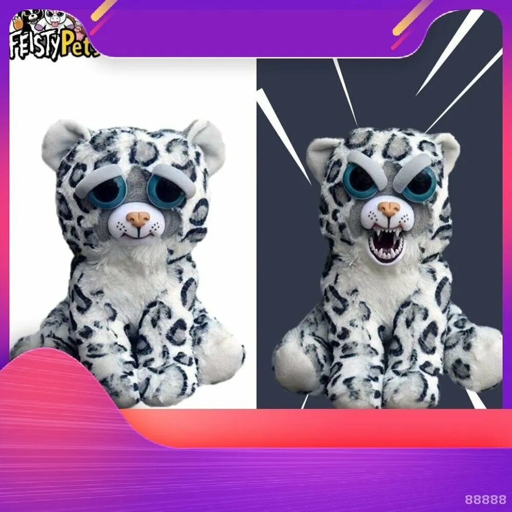 Эксклюзивный плюшевый единорог Добрый Злой Feisty Pets 21 сантиметр